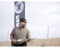 Panzer PA37 12GA 18.5" BBL 5rd Pump Shotgun, Nickel w/ Black Walnut