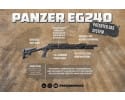 Panzer Arms EG-240 Mod2, Semi-Auto Tactical Shotgun,18.5", 12 Ga, 3", 7 ...