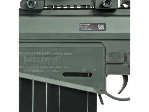 Barrett Intl. Military Contract M107A1 50BMG w / Scope, 2 Mags, & Case