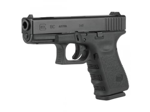Glock 19C Gen 3 9mm Compact Semi-Automatic Pistol, (2) 15 Rd Mags, 4.02 ...