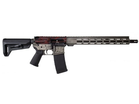 Shark Coast Tactical AR-15 Rifle, 5.56, Cerakote Battleworn Upper ...