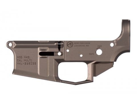 Aero Precision M4E1 Low Profile Stripped Lower Kodiak Brown APAR600028C
