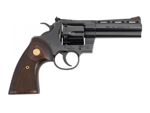 Colt Defense PYTHONBP4WTS Python .357MAG 4.25" Blued Walnut w/GOLD