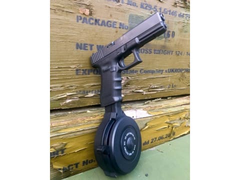 Glock 9mm 50 Round Drum Magazine For All Double Stack 9mm Glock Handguns