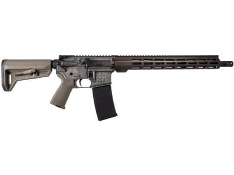 Shark Coast Tactical AR-15 Rifle, 5.56,Cerakote Nickel Battleworn Upper ...