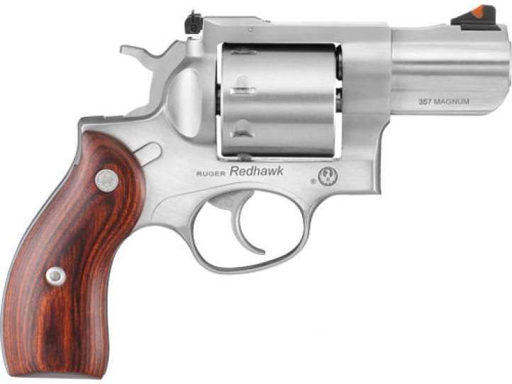 Ruger 5033 Redhawk Stainless DA/SA .357 2.75" 8 Hardwood Stainless