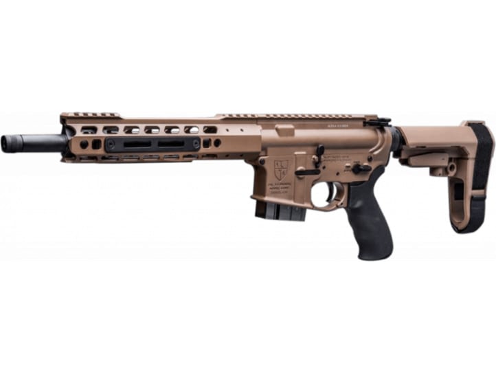 Alexander Firearms PHI-50-DE-ST Pistol 12" TB 7rd SBA3 Brace FDE
