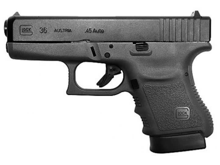 Glock 36 .45 ACP SubCompact Slimline 3.78" 2-6rd Mags
