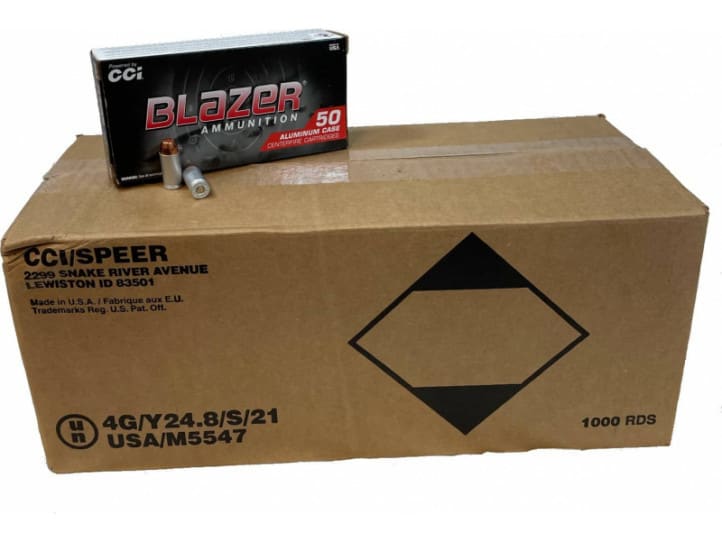 CCI Blazer - Case .40 S&W - 165 Grain - Total Metal Jacket - Aluminum ...
