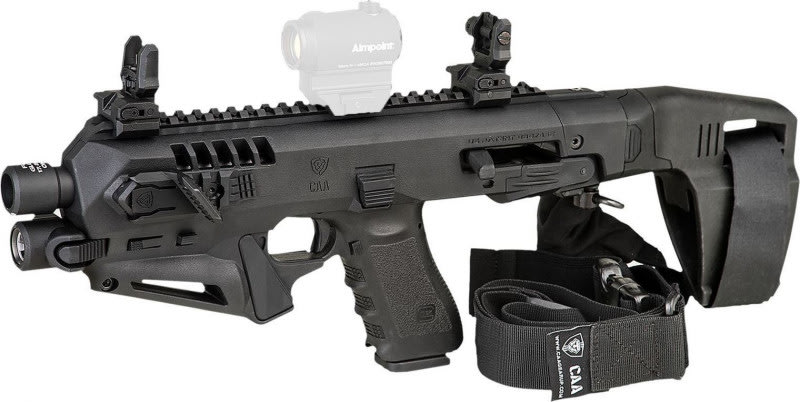 Micro RONI Advance Stabilizer Kit w/Flashlight and Popup Sights for