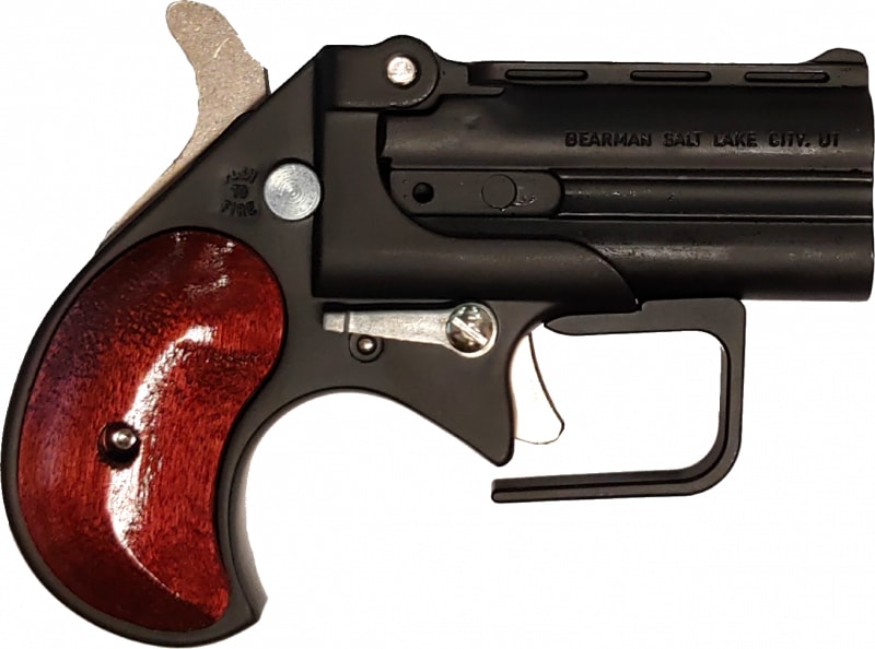 Bearman Long-Bore Derringer 3.5" Barrel .380 ACP Black / Rosewood