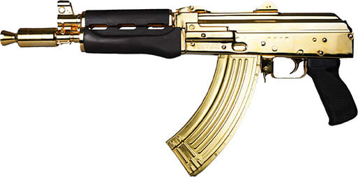 Zastava Arms Usa ZP92762MGL ZPAP92 30+1 10" 24K Gold Plated/Cold Hammer