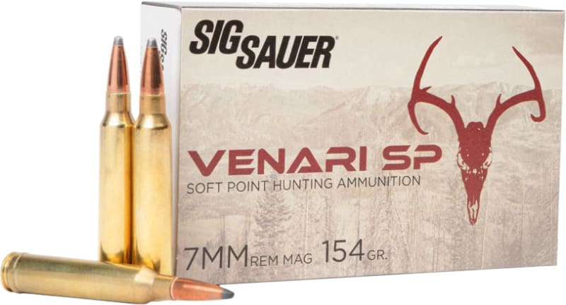 Sig Sauer V7MMSP154-20 Venari 7mm Rem Mag 154 GR3045 fps Soft Point (SP)