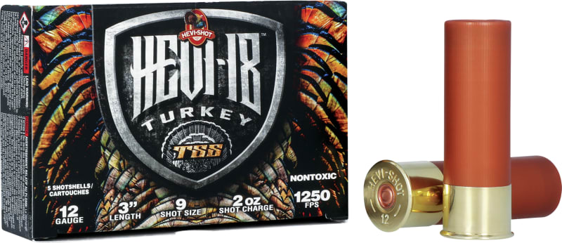 HEVI-Shot HEVI-18 TSS Turkey Shotshells 20ga 2-3/4" 1-1/4oz 1200 fps #9