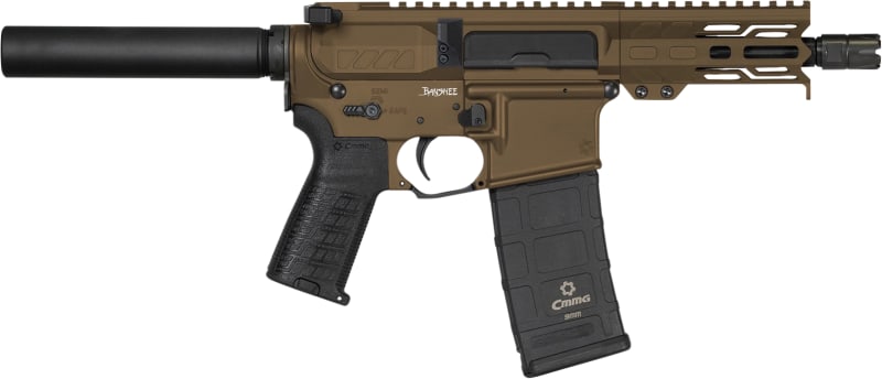 CMMG PE-94A1798-MB Pistol Banshee MK4 5" RDB/9ARC Pistol Tube Bronze