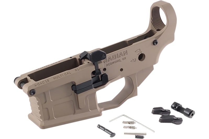 Radian Weapons R0390 A-DAC 15 Lower Receiver FDE, Fully Ambi Controls