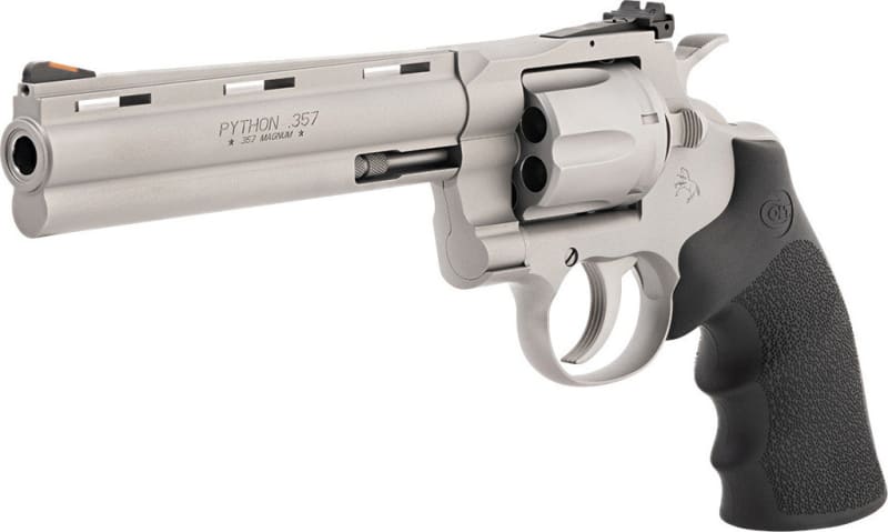 Colt Defense PYTHONSM6RTS Python .357MAG 6" SS Bead Blasted Adjustable
