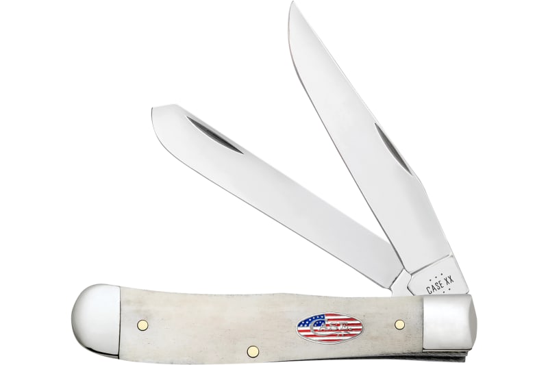 Case 14090 Trapper EDC 3.25"/3.27" Folding Clip Point/Spey Plain Mirror