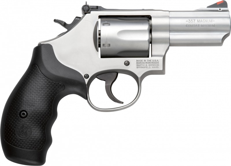 S&W 10061 66 K-Frame DA/SA .357 2.75" 6 Black Synthetic Stainless Steel