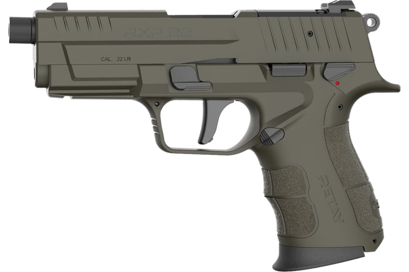 Retay USA RXP22OD13TH RXP 13+1 4" Black Threaded Barrel, OD Green