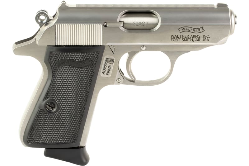 Walther Arms 4796022 PPK/S 7+1 3.30" Stainless Steel Barrel, Matte