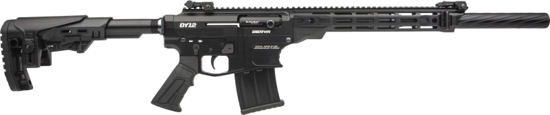 Derya DY12 12GA 18" Semi-Auto Shotgun 5+1 Capacity Adjustable Stock