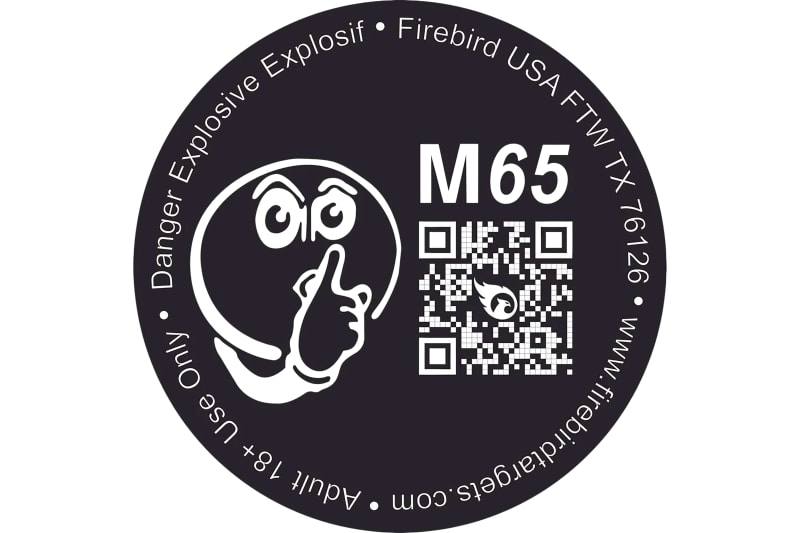 Firebird USA M65 Moderated 65mm Reactive Targets, 10-Pack