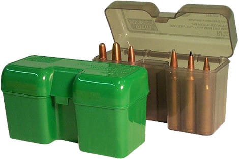 MTM RF22LM41 RF-22 Rifle Ammo Box Flip-Top 22rd Ultra Mag Poly Smk