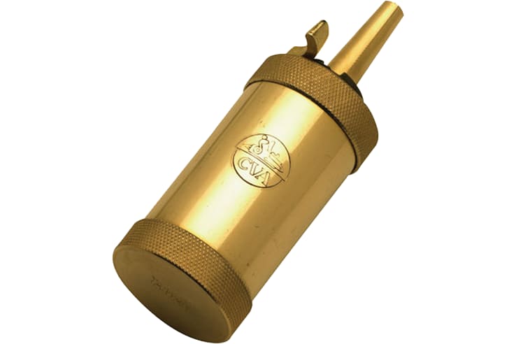 CVA AC1400A Field Flask Black Powder Solid Brass 2.5 oz