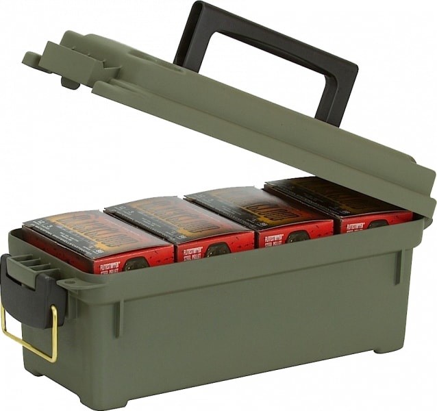 Plano 121202 Shell Box 4 Boxes Ammo Box 13.62" x 5.6" x 5.6" Plastic