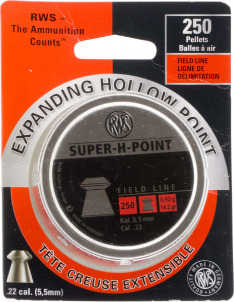 RWS 2317382 Super-H Point Pellets .22 Pellet Lead 250