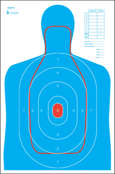 Action Target RCB27EQ100 Combo B-27E&FBI-Q Target (100 BOX)