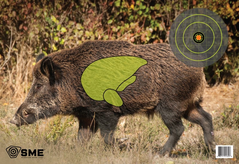 SME Smetrghog Feral Hog Vital Point Target 3 Pack 16.5" x 24"