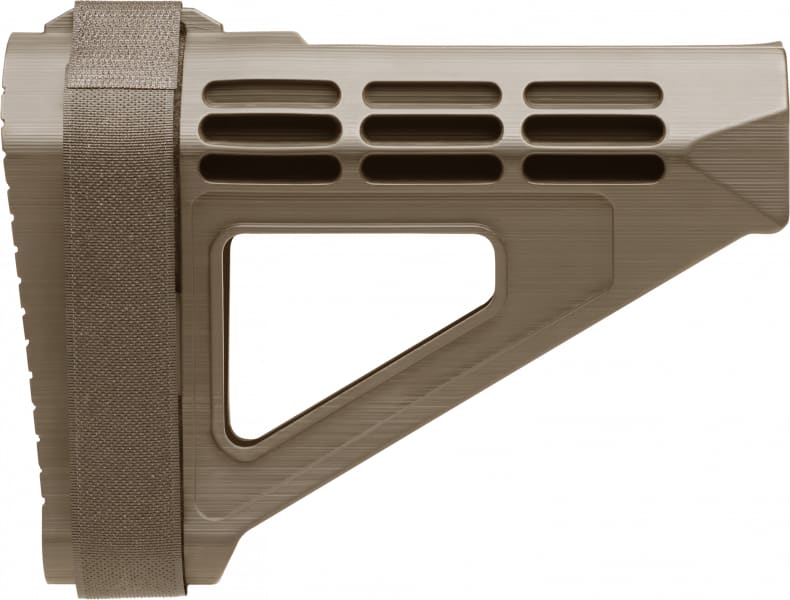 SB Tactical SBM4-02-SB AR Brace SMB4 Elasto-Polymer FDE 7.2" L x 2.1" W