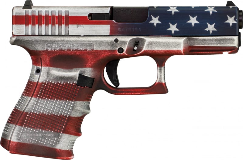 Glock PG1950203CKFLAG 19 G4 FS 15rd Flag