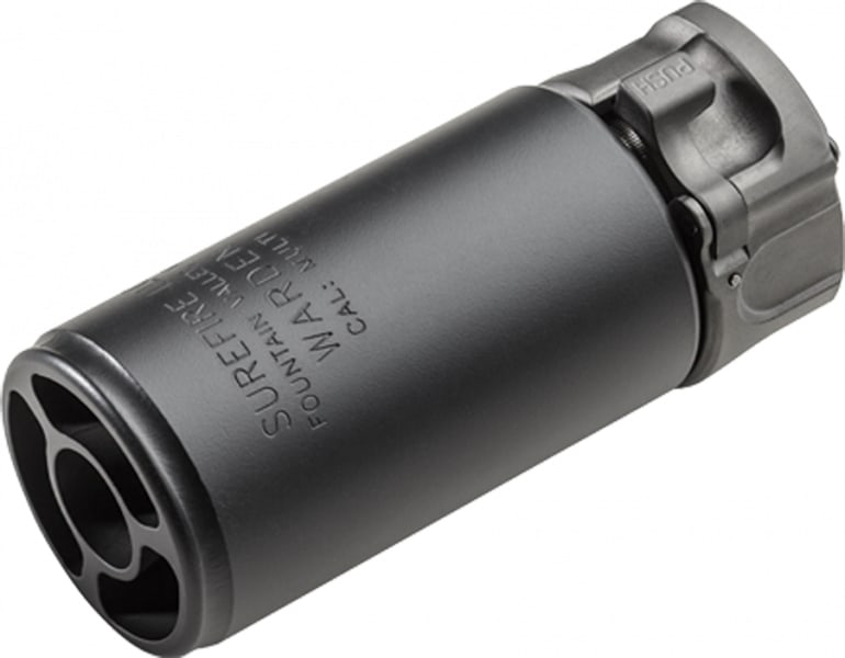 Surefire Wardenbk Warden Blast Diffuser Warden 5.56mm/7.62 Steel 3.5" L