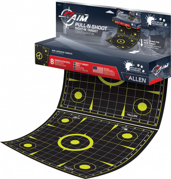 EZ AIM PULL-N-SHOOT Splash 12X12 Sight Grid Target