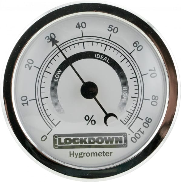 Lockdown 222111 Vault Hygrometer w/ Fastener/Hook