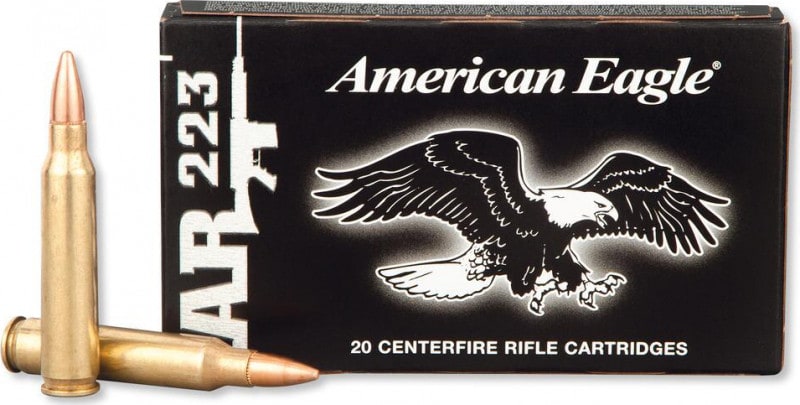 American Eagle .223 Remington 55 GR FMJ BT, 20 Rd Box- AE223F