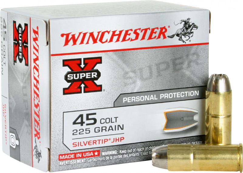 Winchester Ammo X45CSHP2 Super-X 45 Colt (LC) 225 GR Silvertip HP
