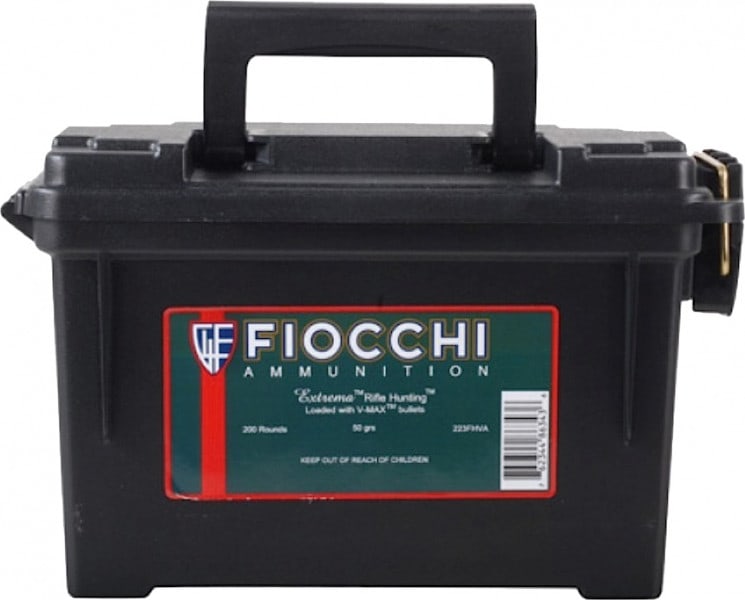 Fiocchi Rifle Ammo Extrema 223 Rem/5.56 NATO V-Max 40 GR 200rd/Plano