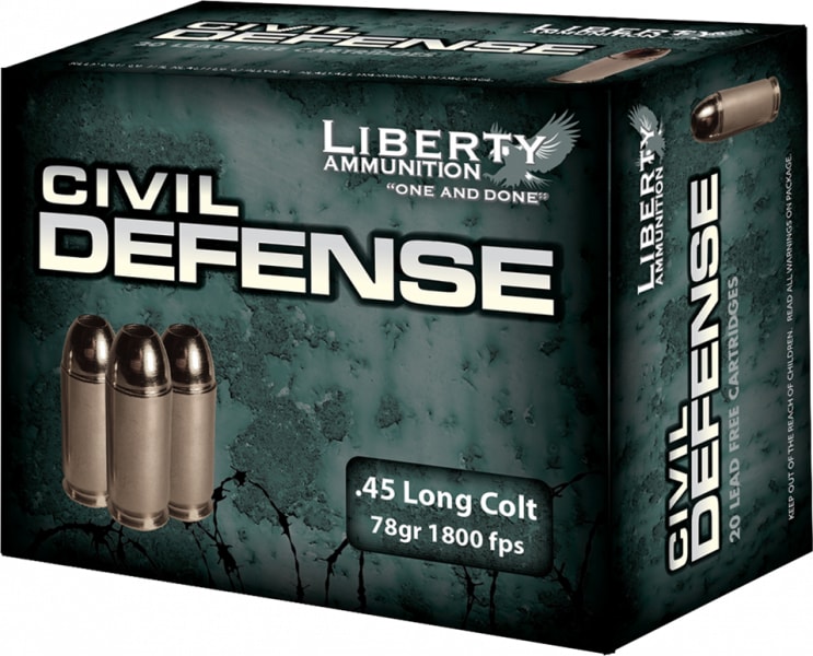 Liberty LACD45031 Civil Defense 45 LC 78 GR LF Fragmenting HP 20Bx