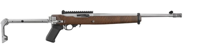 Ruger 10/22 .22 LR Rifle, 16.5" Stainless, Samson Folding Stock 31185