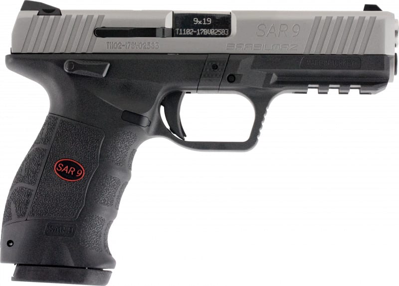 Sar USA SAR9 Semi-Auto Pistol 4.4" Barrel 9mm 17+1 Stainless Steel
