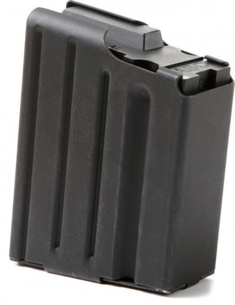 ASC .308 SR-25 10rd Mag, Black Marlube Stainless Steel w/ Black Follower