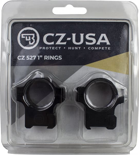 CZ-USA CZ 527 1" Aluminum Scope Rings 16mm Dovetail, 0.55" Base Height