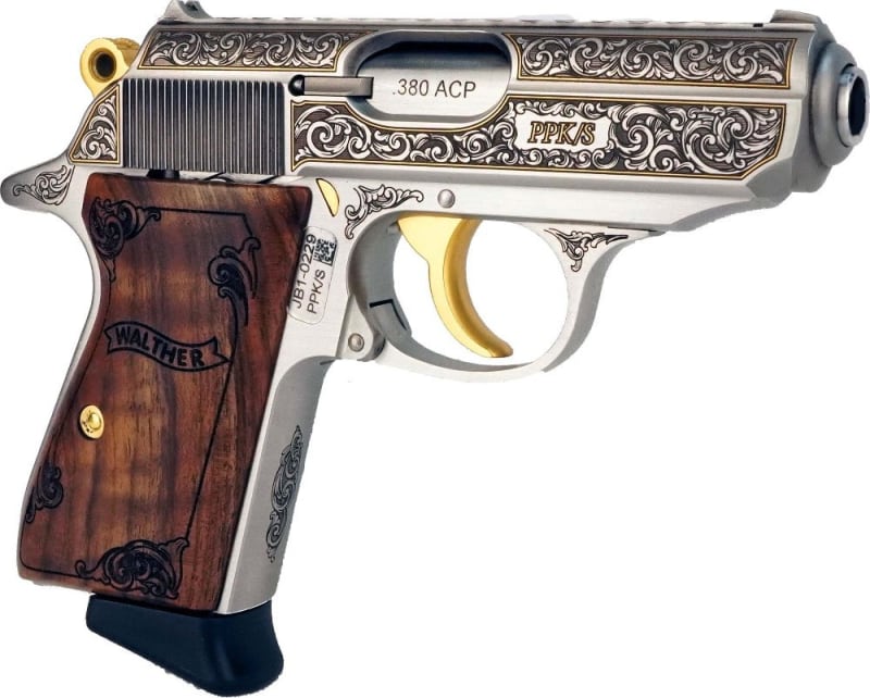 Walther Arms PPK/S Exquisite Semi-Automatic .380 ACP Pistol, 3.3" Barrel, (2) 7 Round Magazines ...