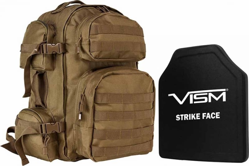 NcStar BPCBT2911-A Tactical Backpack w/10''x12'' Level III+ STR's Cut