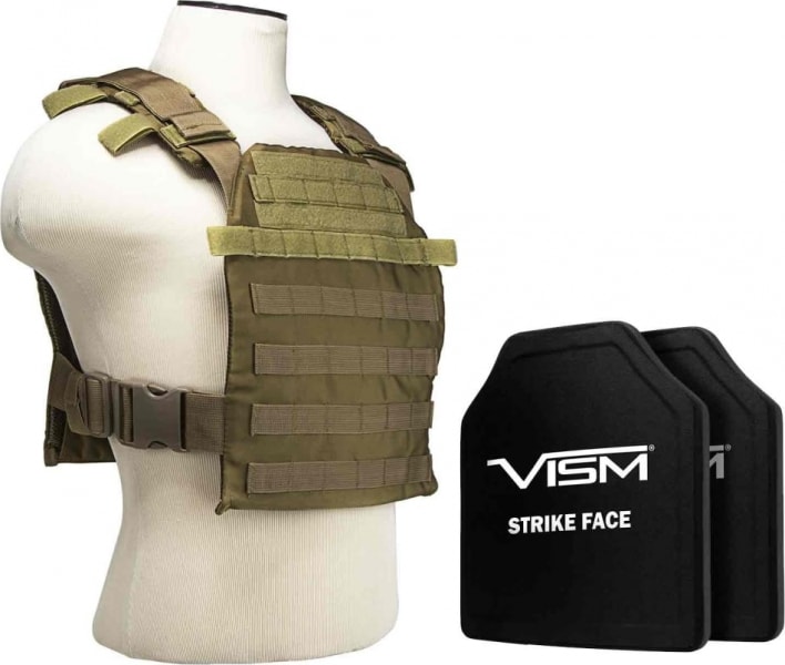 NcStar BPLCVPCFL2995T-A Fast Plate Carrier w/11''X14'' Level III+ PE