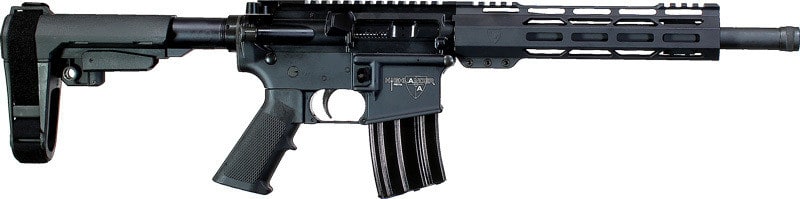 Alexander Firearms PHI-50-ST Pistol Highlander STD SBA Brace Black